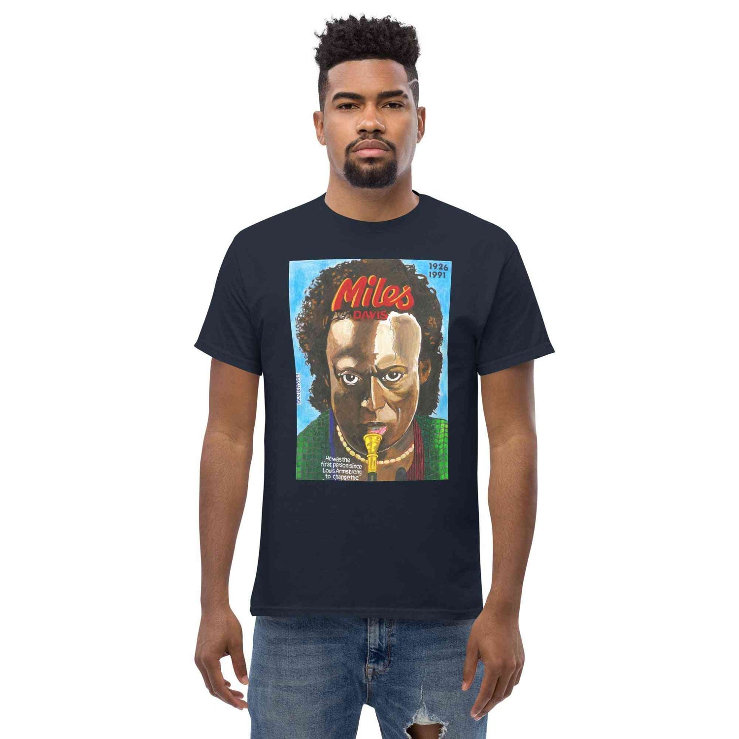 Miles Davis T-Shirt | Portrait Painting - Em & Ahr